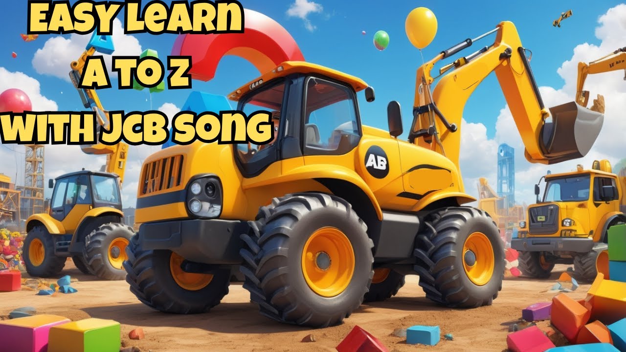 ABC JCB Song for Kids | A to Z Construction Vehicles Learning ...