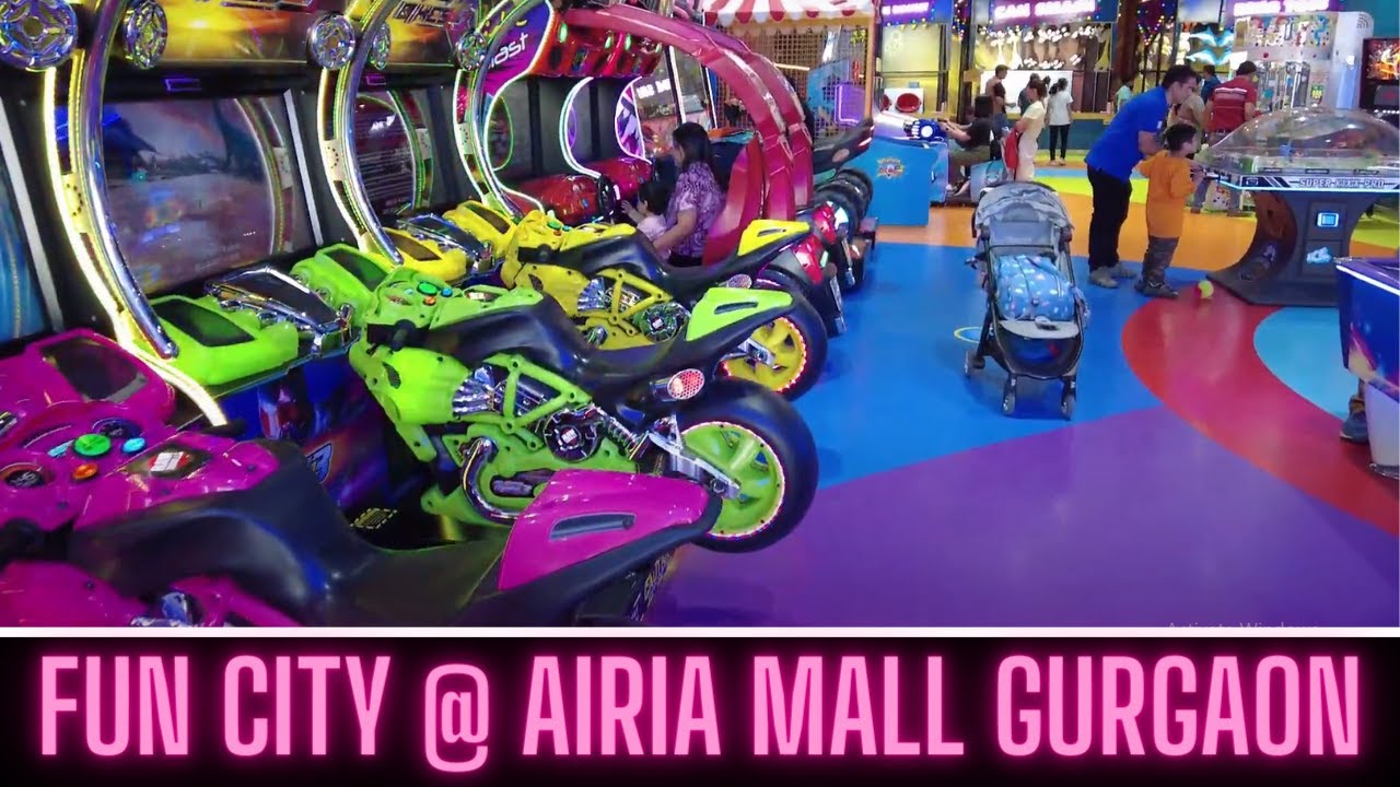 Fun City at Airia Mall, Gurgaon - YouTube