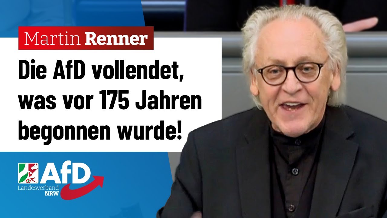 Die AfD vollendet, was vor 175 Jahren begonnen wurde! – Martin Renner ...