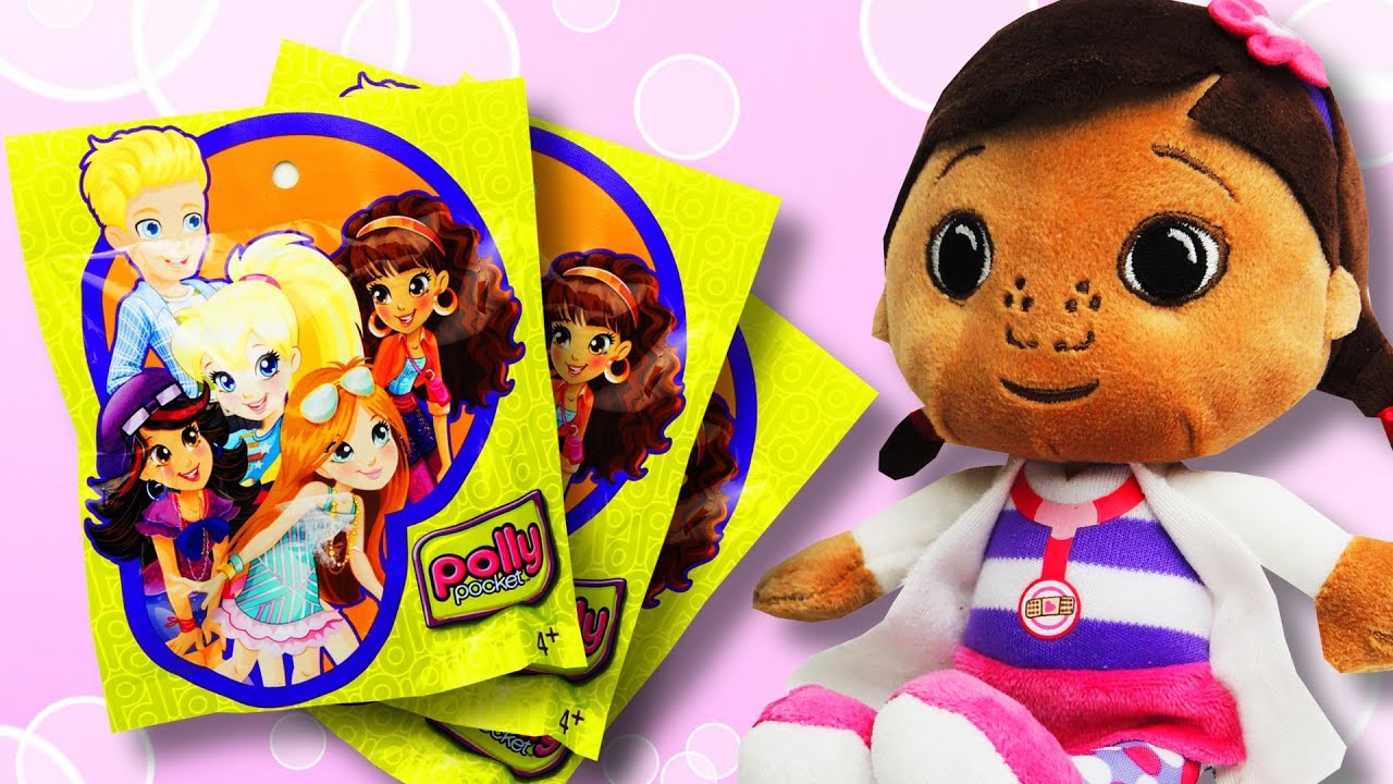 Polly Pocket Blind Bags and Toys Unboxing with Doc McStuffins - YouTube