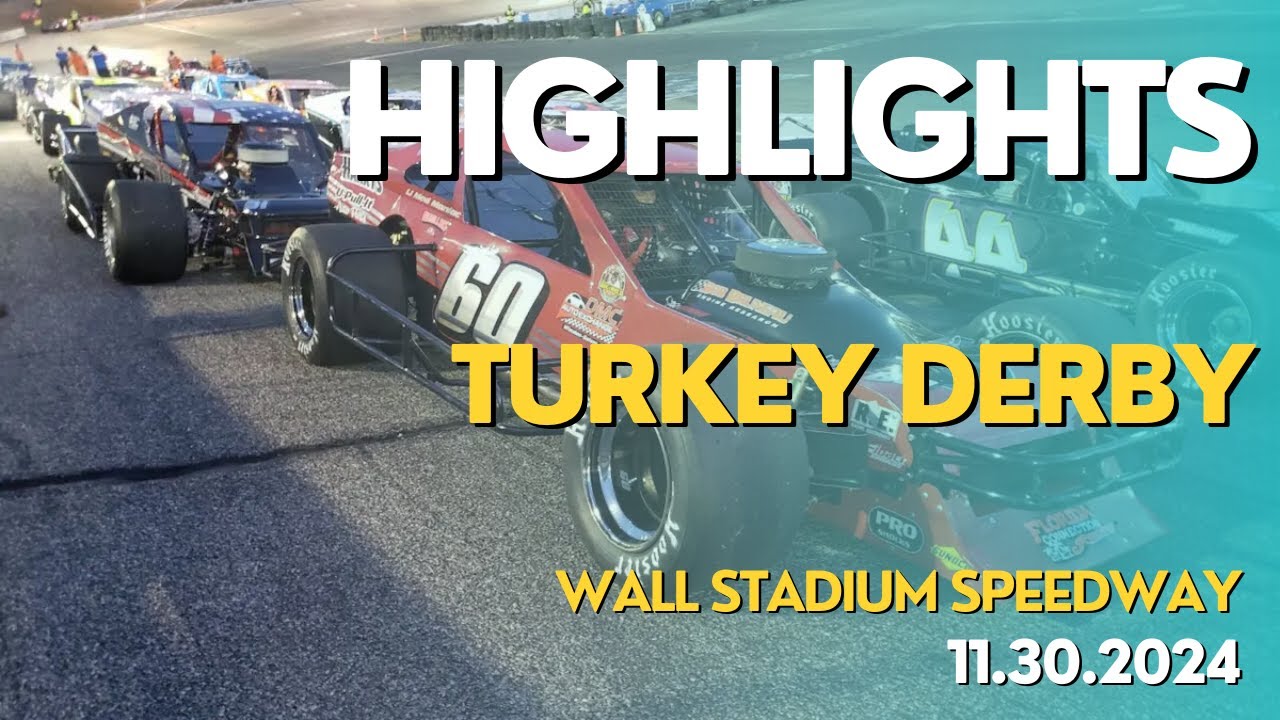HIGHLIGHTS: Turkey Derby 150 at Wall Stadium Speedway - YouTube