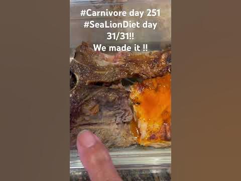 #carnivorousgrama #carnivore day 251 #whatieatinaday on the last day of #sealiondiet challenge ...