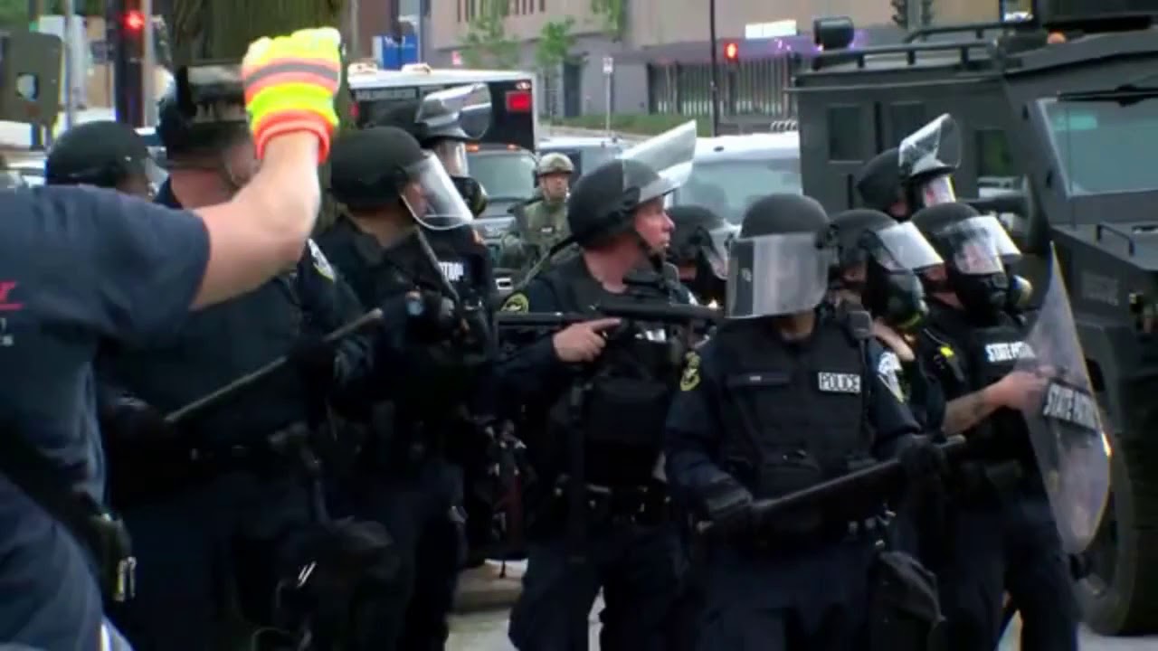 MPD Protest Confrontation - YouTube