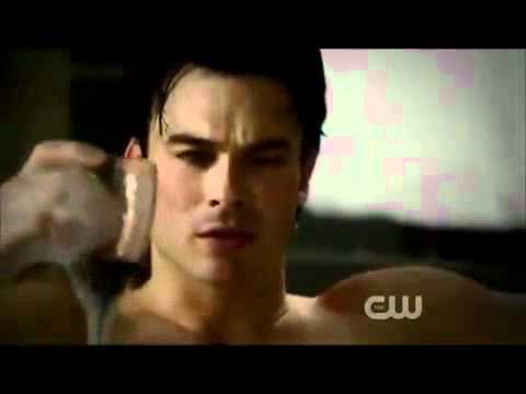 The Vampire Diaries Damon Shower and Bath scene - YouTube