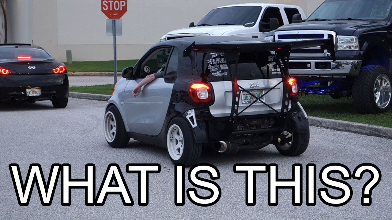 RICER SMART CAR JOINS CAR MEET - YouTube