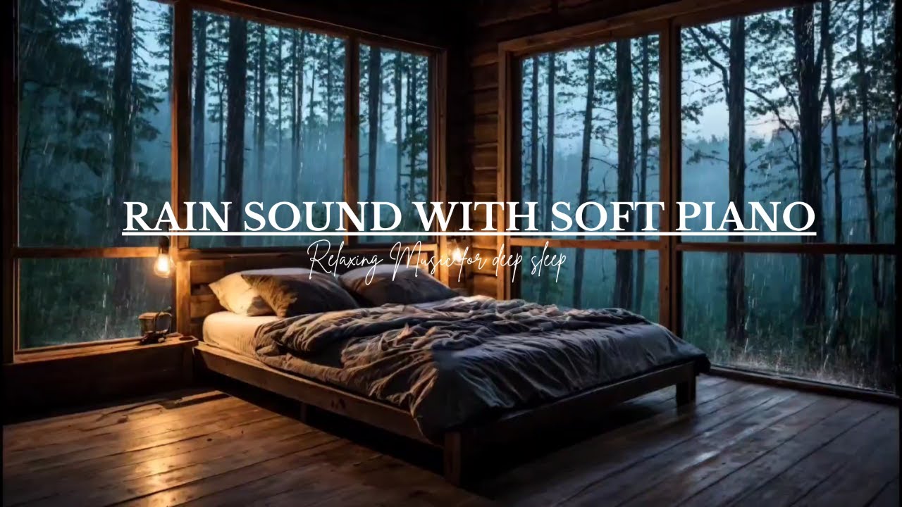 FALL INTO SLEEP INSTANTLY - Soft Piano & Rain Sounds to Reduce Stress ...