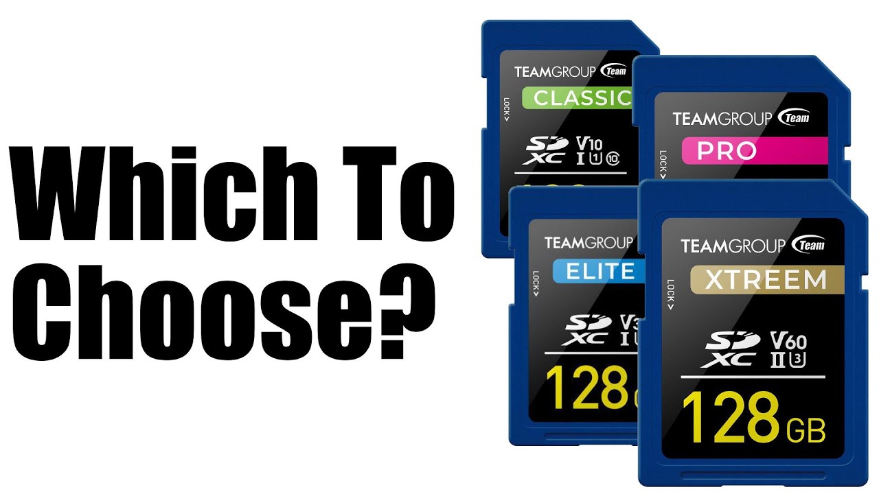 Comparing Team Group SD Cards, Which To Choose Classic, Elite, Pro ...