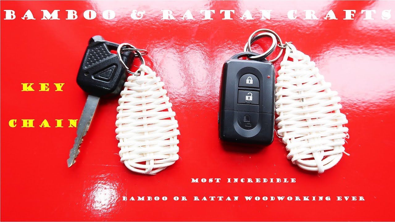 HOW TO MAKE A KEY CHAIN OF RATTAN - STYLE 1 | Ancient Technology of ...