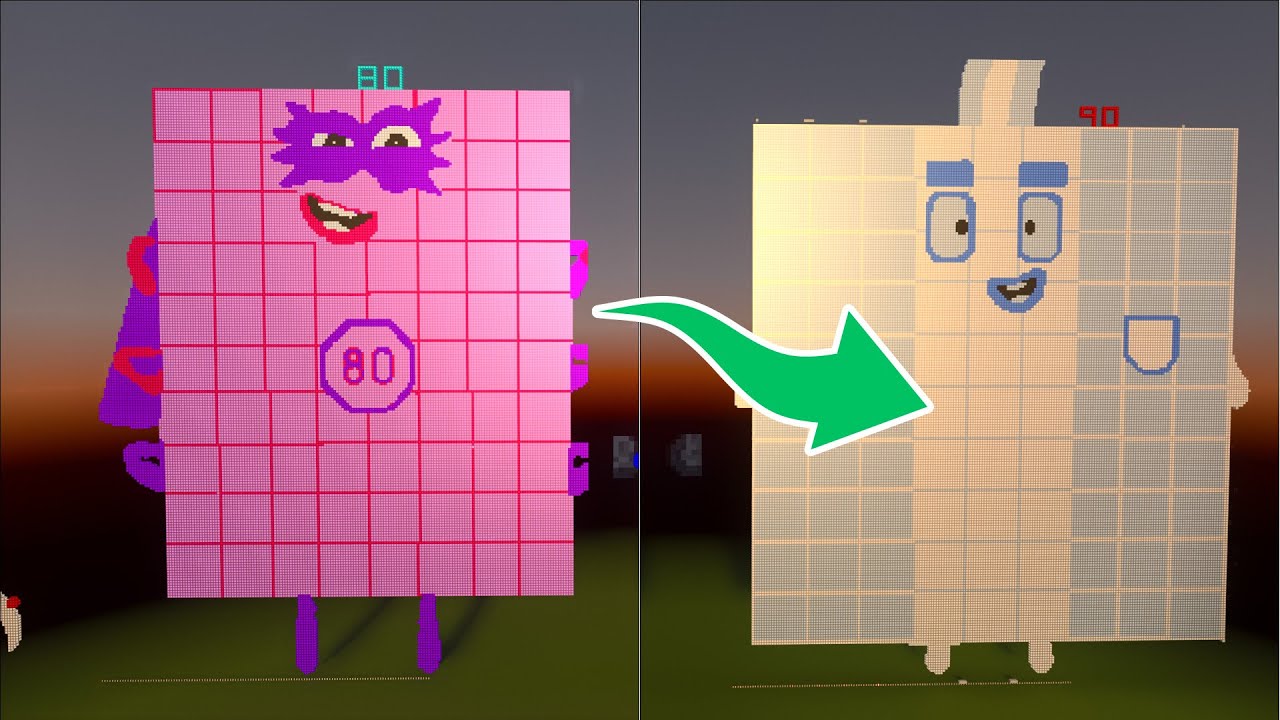 Adventure Building Numbers 1 to 90 PART 3 LONG VIDEO NUMBERBLOCKS - YouTube