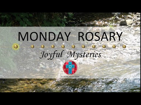 Monday Rosary • Joyful Mysteries of the Rosary 💙 River Rocks - YouTube