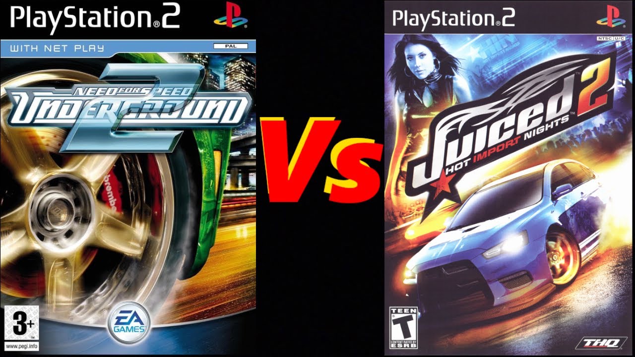 NFS UNDERGROUND 2 Vs JUICED 2, PlayStation 2. (First Race and car ...