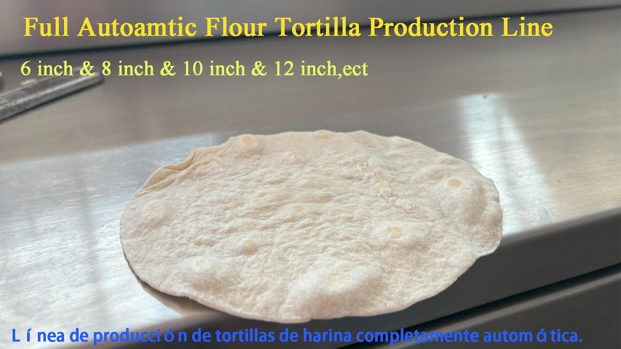 La línea automática de producción de tortillas mexicanas | Vídeo de ...