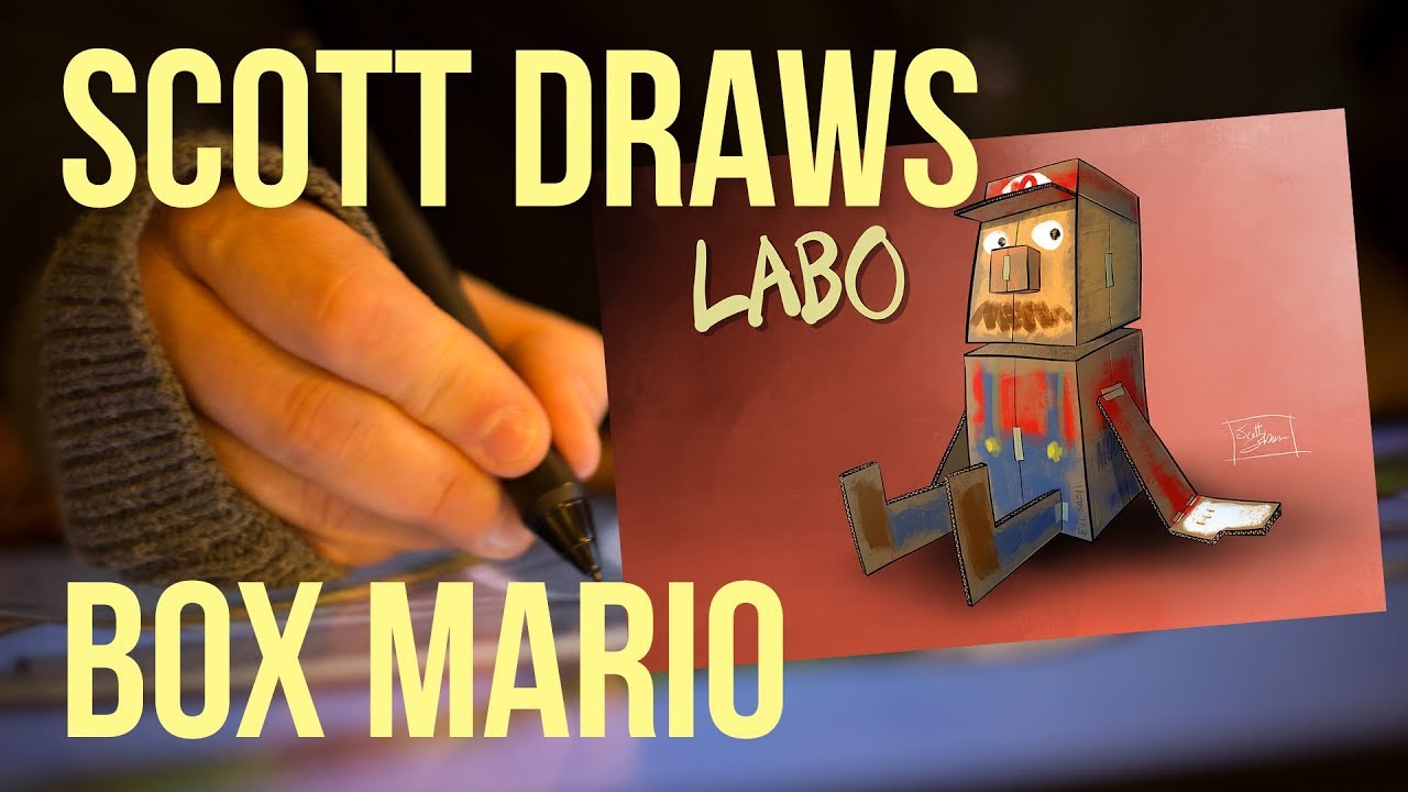 Drawing Box Mario - YouTube