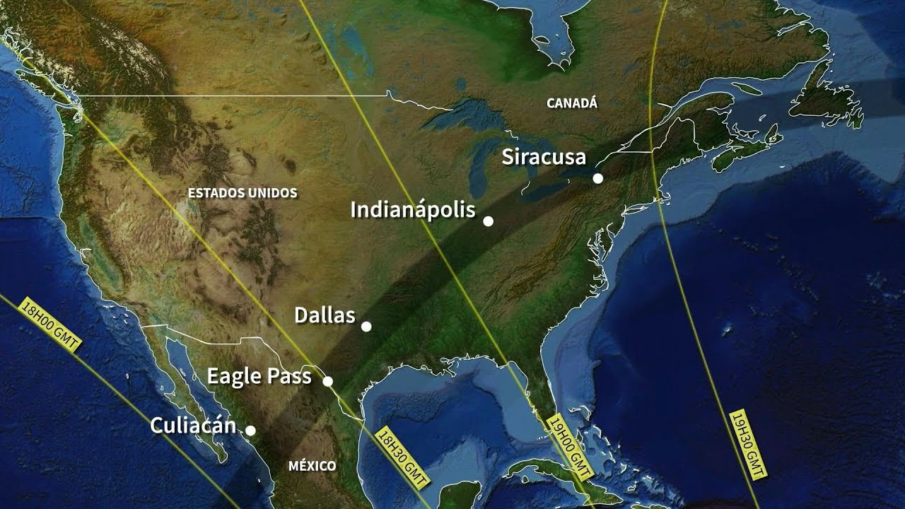 Eclipse total de sol del 8 de abril de 2024 | AFP - YouTube