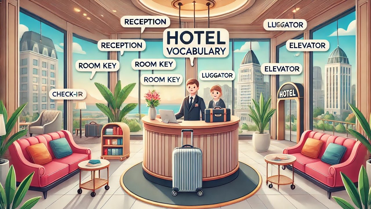 Learning English Vocabulary: hotel words - YouTube