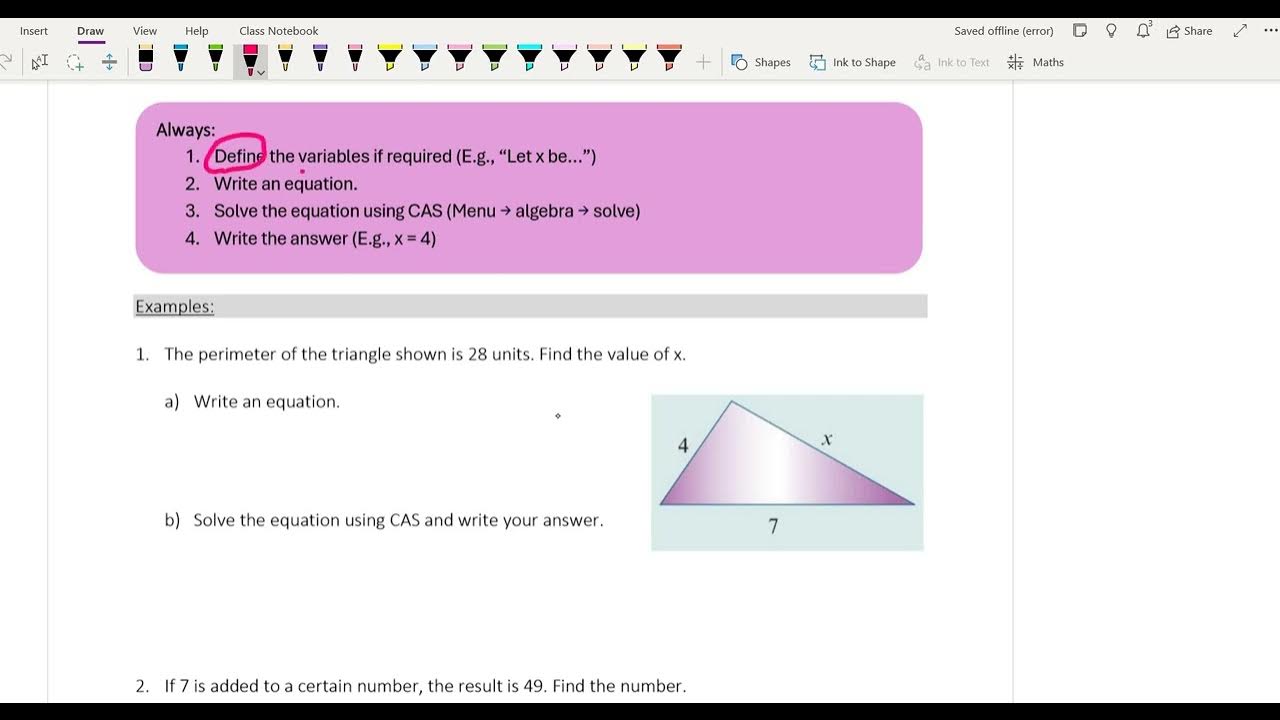 3 1 constructing linear equations - YouTube