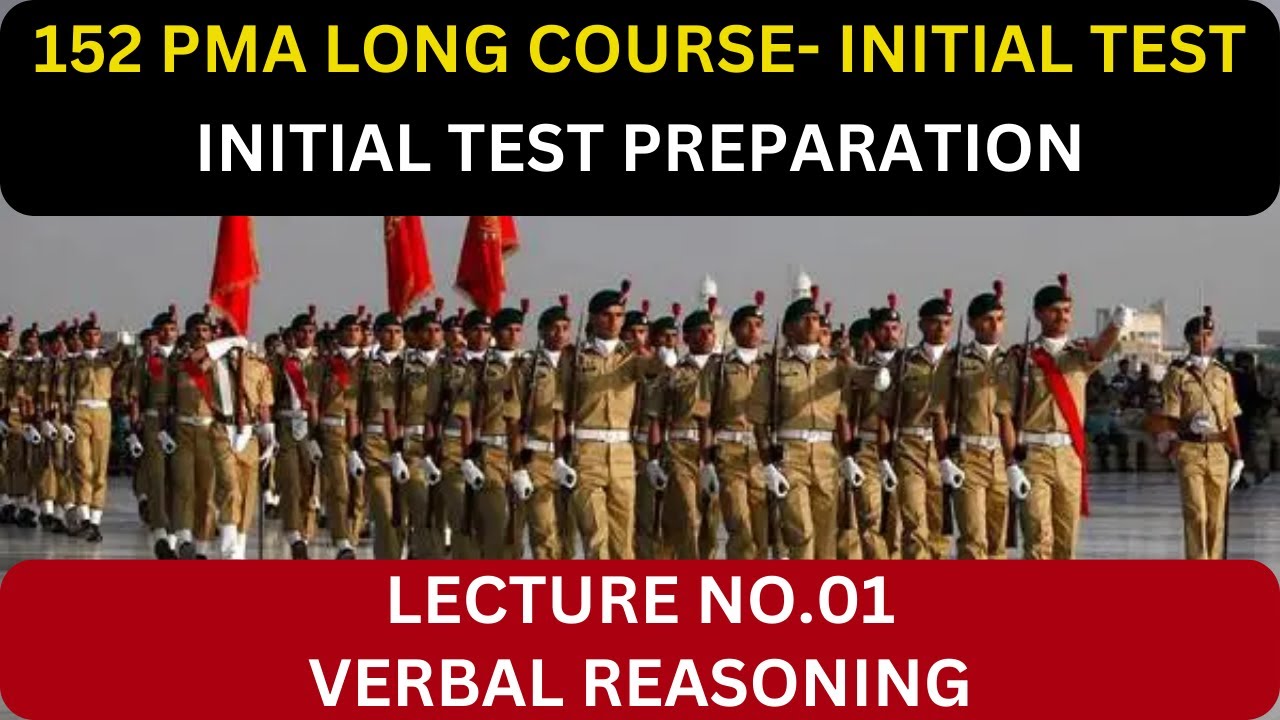 Lecture No.01- Verbal-Intelligence Test || 152 PMA Long Course ...