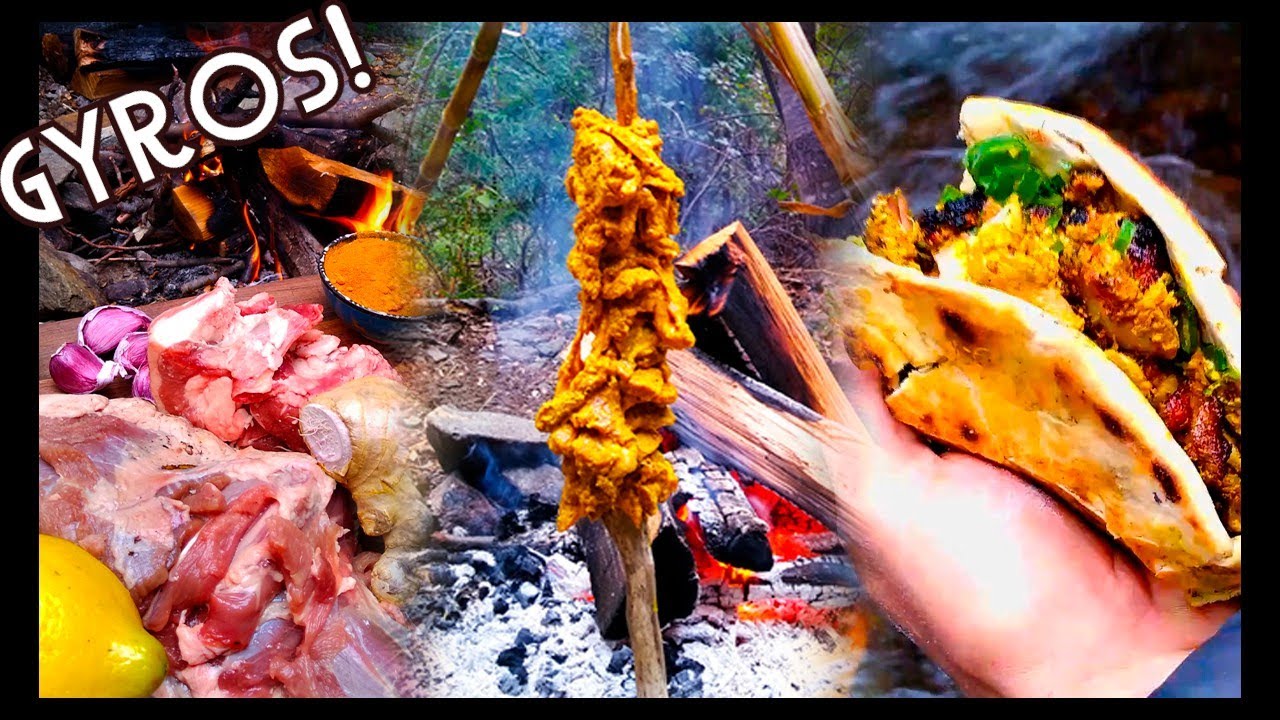 GYROS! // BEST Gyros Ever! cooking outside! // Recetas con CORDERO ...