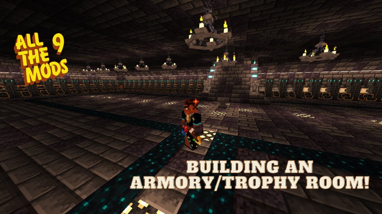 All The Mods 9 Minecraft ATM9 Builds - Building An Underground Armory ...