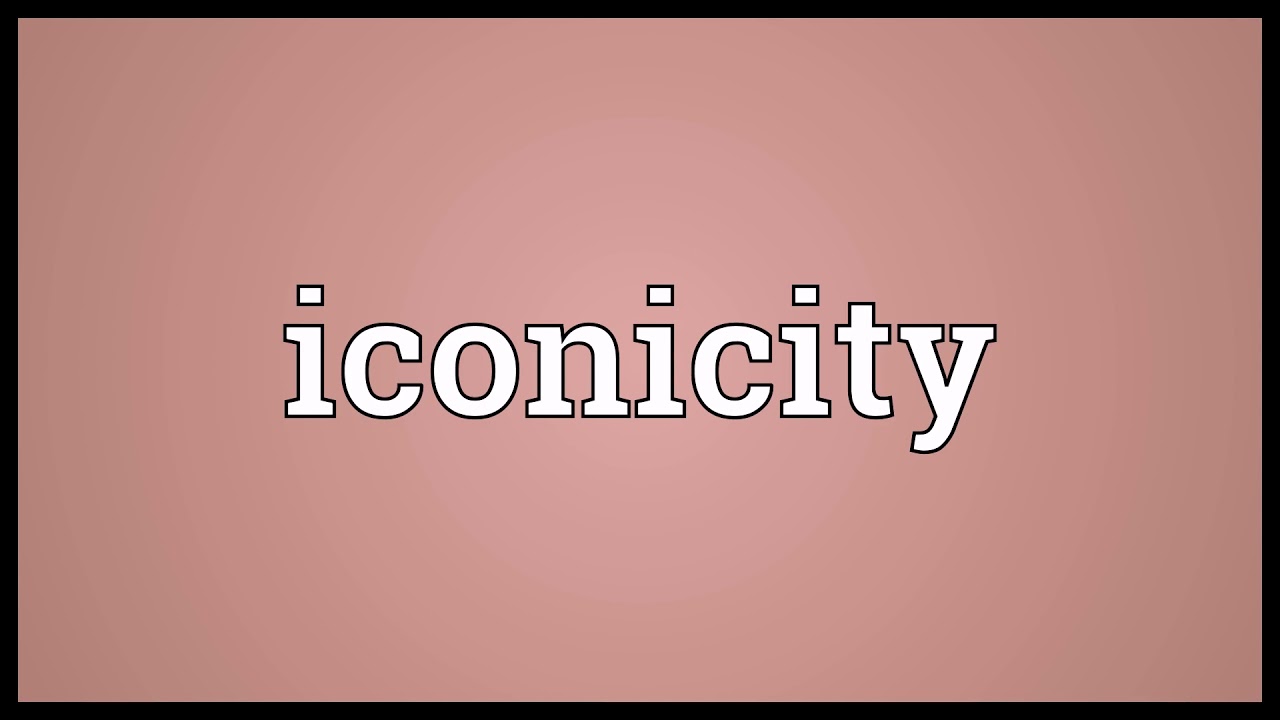 Iconicity Meaning | Wordogram - YouTube