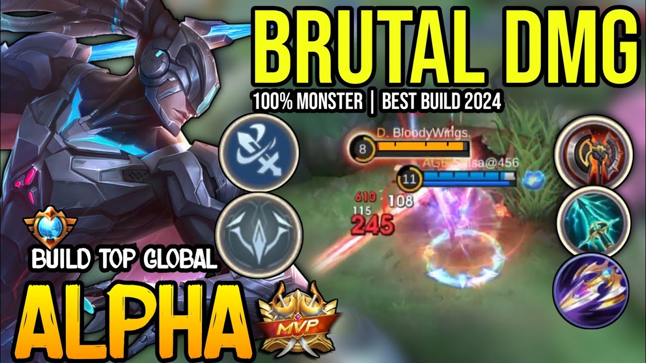 ALPHA BEST BUILD 2024 | BUILD TOP GLOBAL ALPHA GAMEPLAY | MOBILE LEGENDS - YouTube