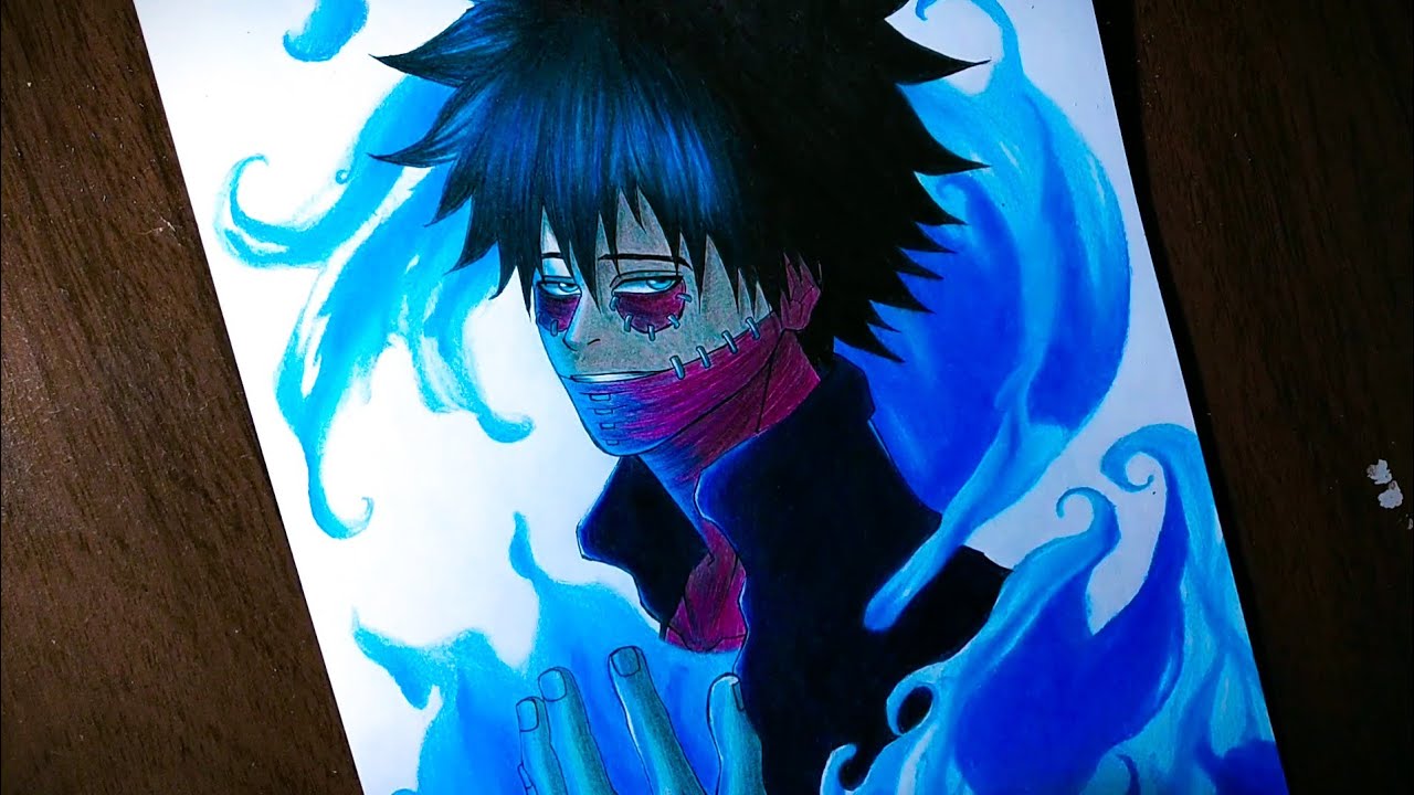 Speed Drawing Dabi - Boku No Hero - YouTube