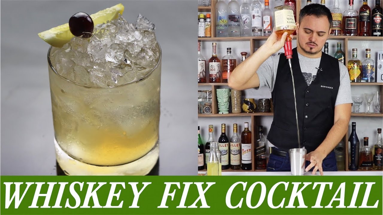 Como fazer Whiskey Fix Cocktail - YouTube