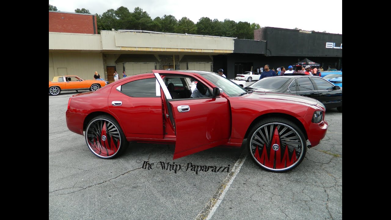 Dodge Charger on Dub F.U Floaters Stunt World BBQ - YouTube