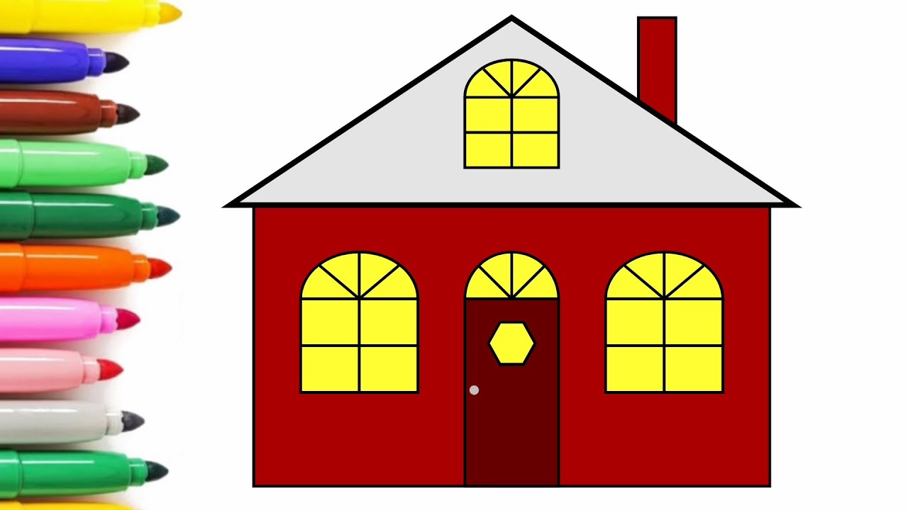 How To Draw a House 🏠 @artandlearn756 - YouTube