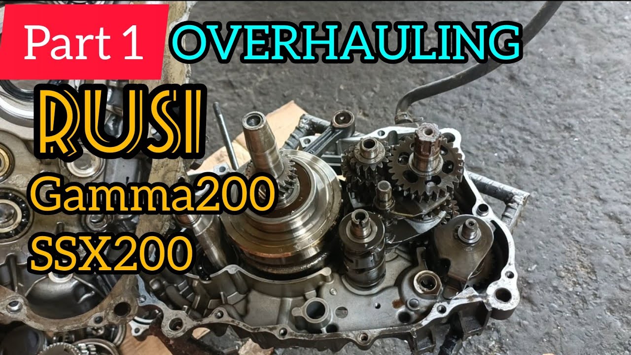 How to overhaul RUSI GAMMA200/SSX200 l part 1 l - YouTube
