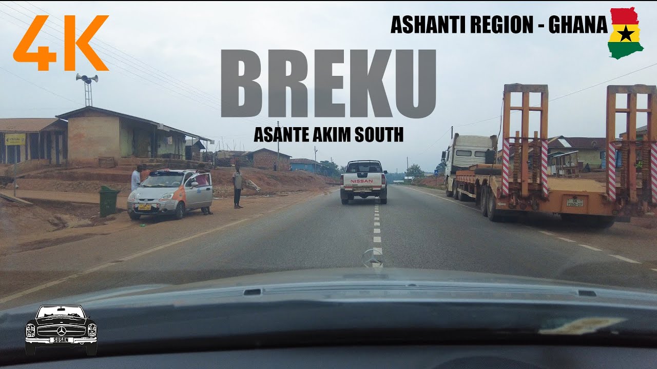 Breku Drive in the Asante Akyem South Ashanti Region of Ghana 4K - YouTube