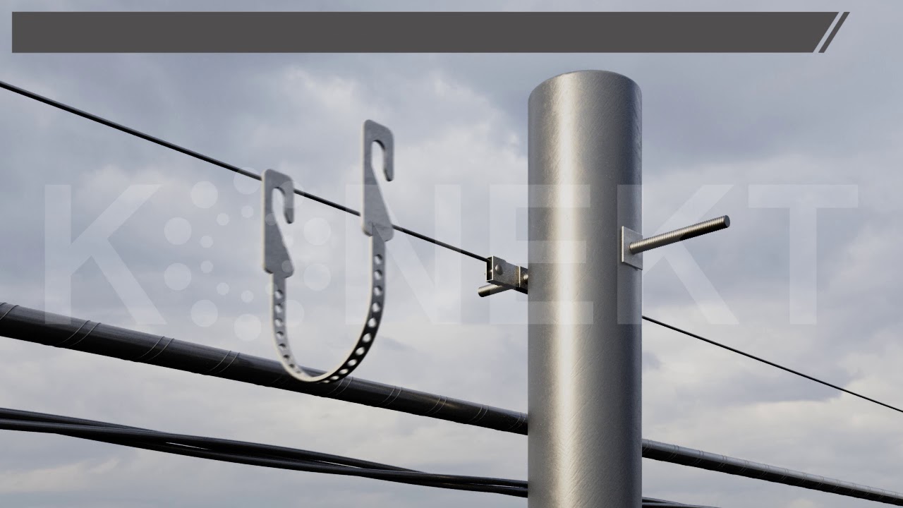 SOPORTE MÚLTIPLE PARA RETENCIÓN EN POSTES - YouTube