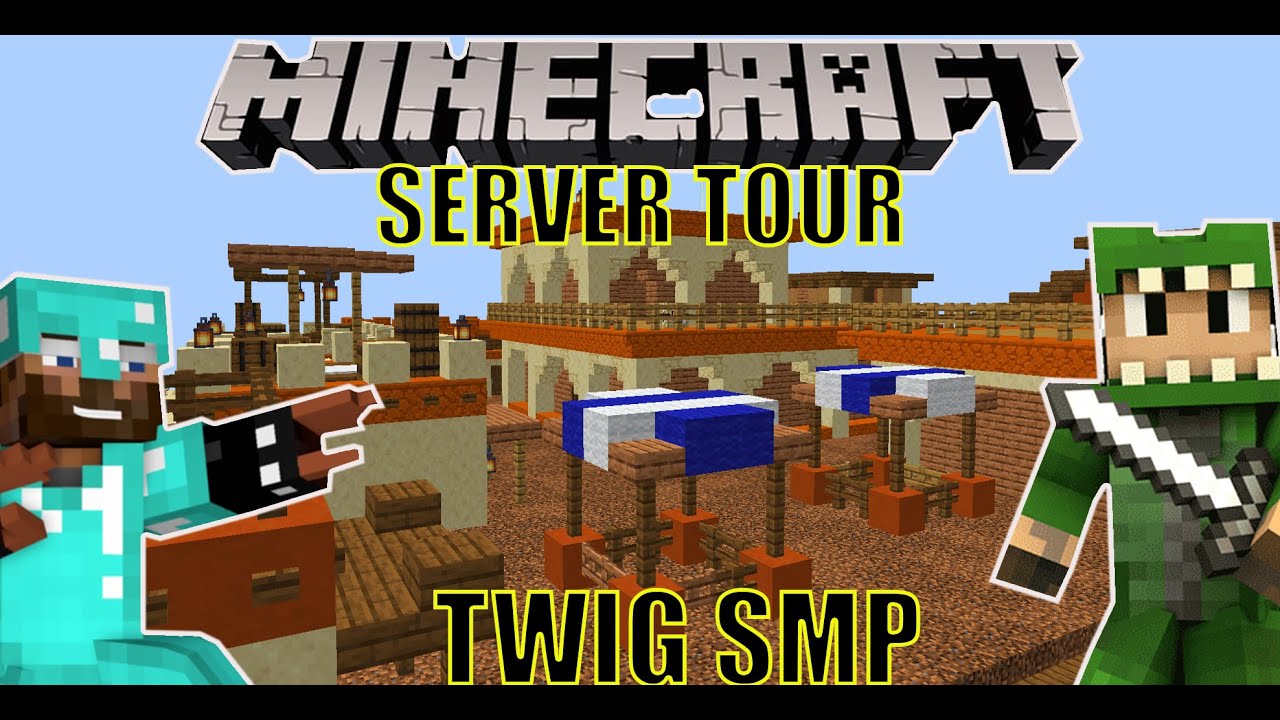 The Twig SMP Minecraft server tour with my friend | Lazy OP Games - YouTube