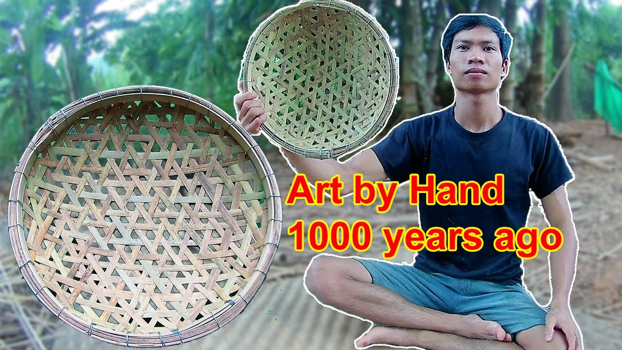 Handmade bamboo basket by Windmill model丨Bamboo Woodworking Art - YouTube