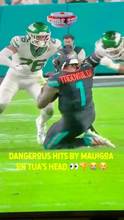 Dangerous Hits by Mauigoa on Tua’s Head.👀👎😭😢#tua #nfl #football #game # ...