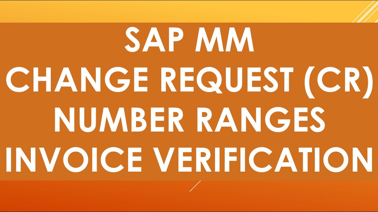 maintain vendor invoice number ranges sap mm | maintain invoice ...