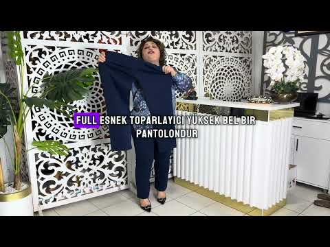 TENSEL KUMAŞ BÜYÜK BEDEN BORU PAÇA KOT PANTOLON