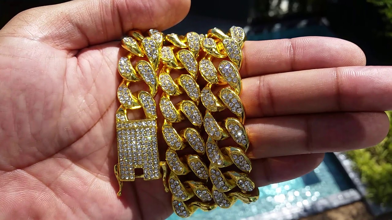 GOLDEN-BOYZ.COM DIAMOND MIAMI CUBAN LINK CHAIN - YouTube