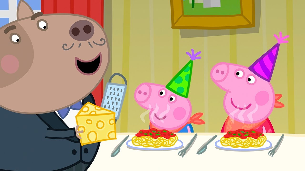 Grandpa Pig's Birthday Dinner | Best of Peppa Pig | Cartoons for ...