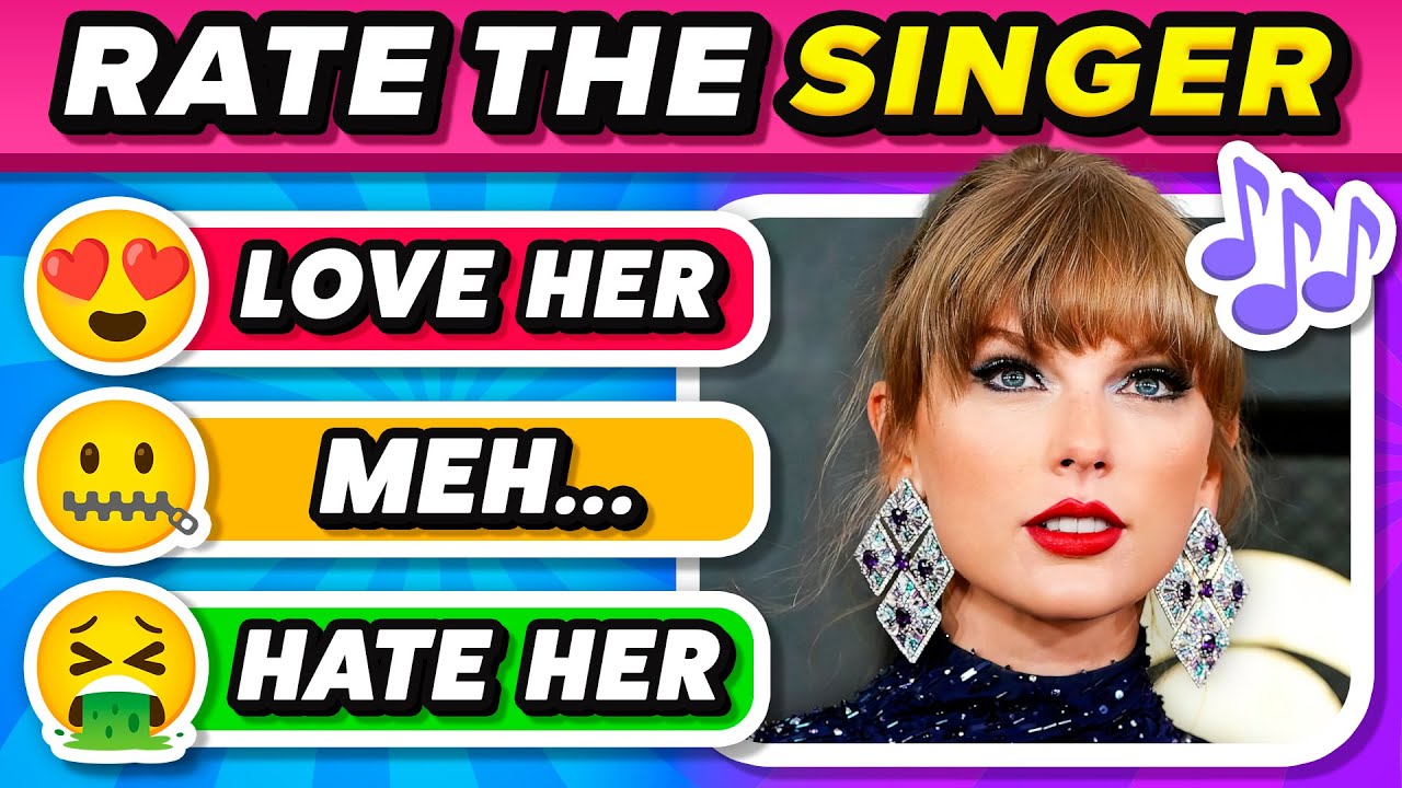 RATE THE SINGER 😍🤮 2024 Most Famous Singers Tier List | Music Quiz ...