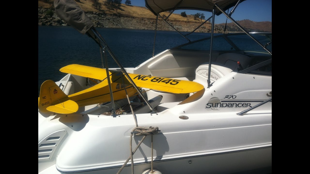 RC J-3 Cub float-plane with Contour GPS HD Video Camera Mounted At ...