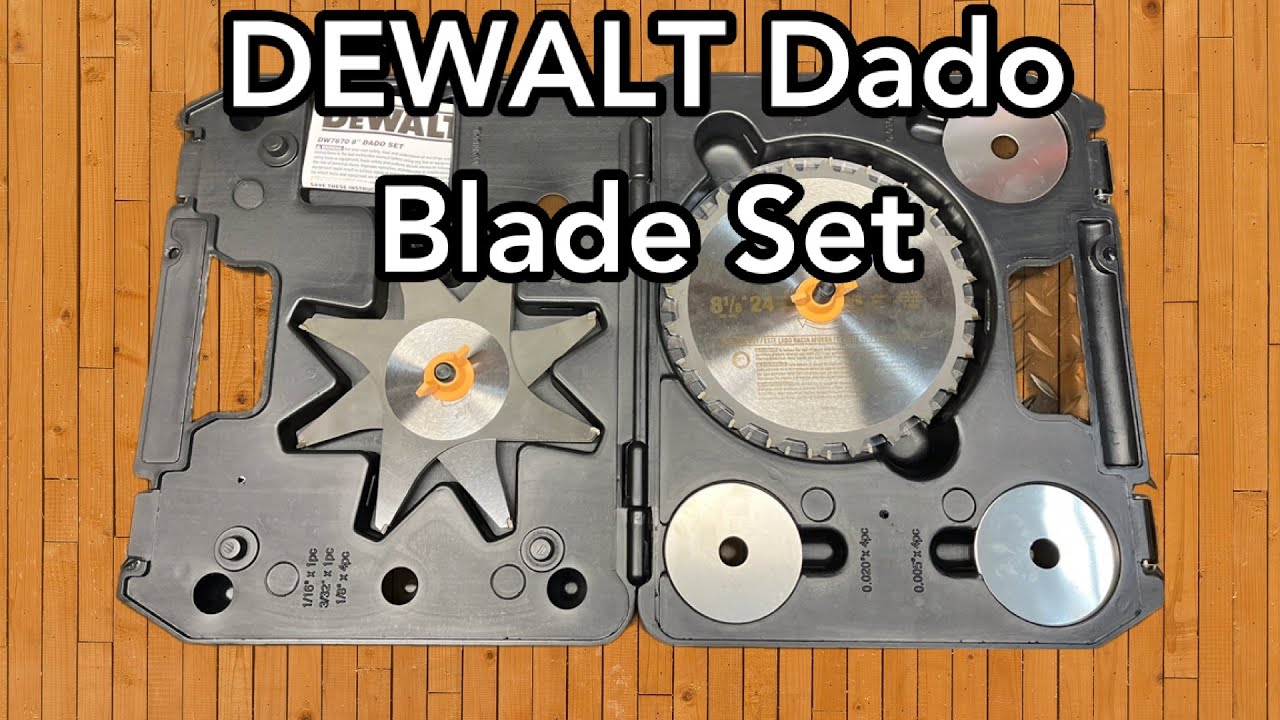 DEWALT Dado Blade Set, 8-Inch, 24-Tooth - Unboxing - YouTube