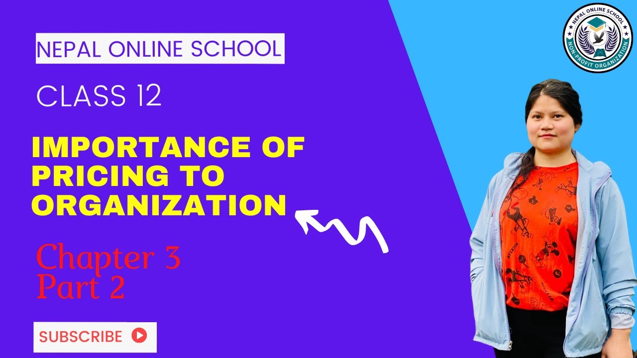 Class 12|Marketing|Chapter 3|Part 2|NewSyllabus|Importance Of Pricing ...
