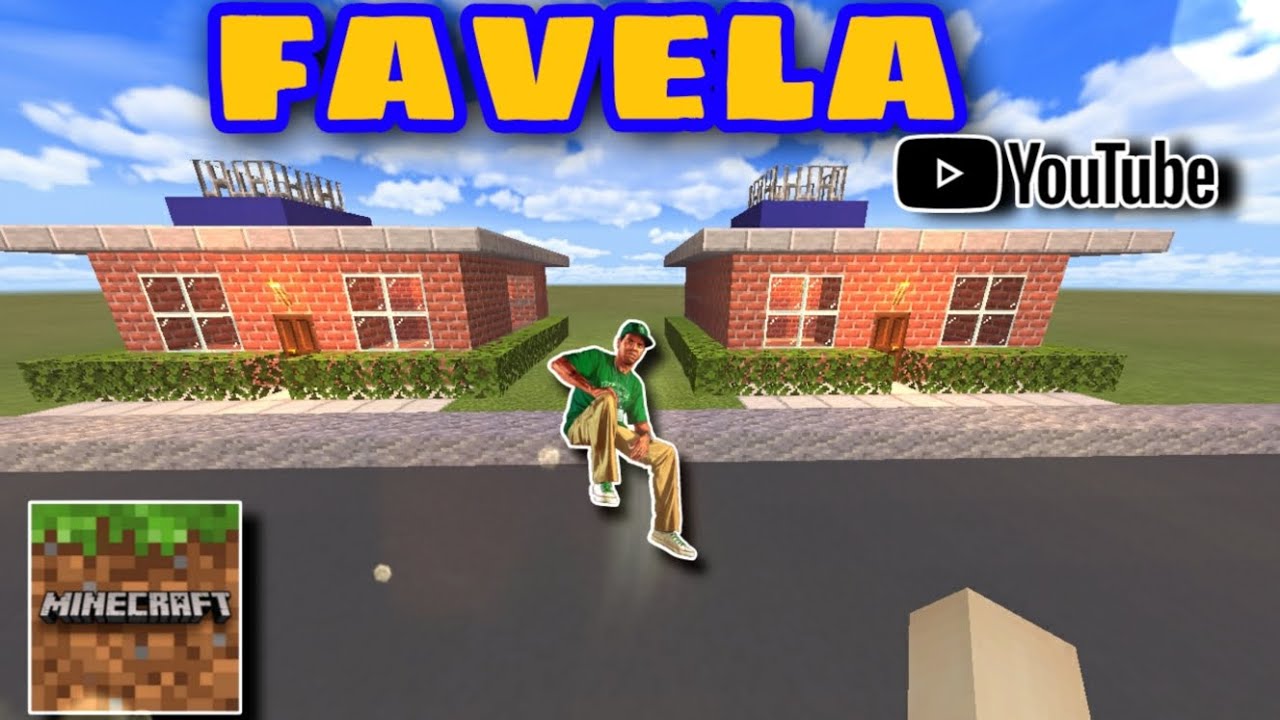 favela na minha cidade no Minecraft construindo uma cidade 2 - YouTube