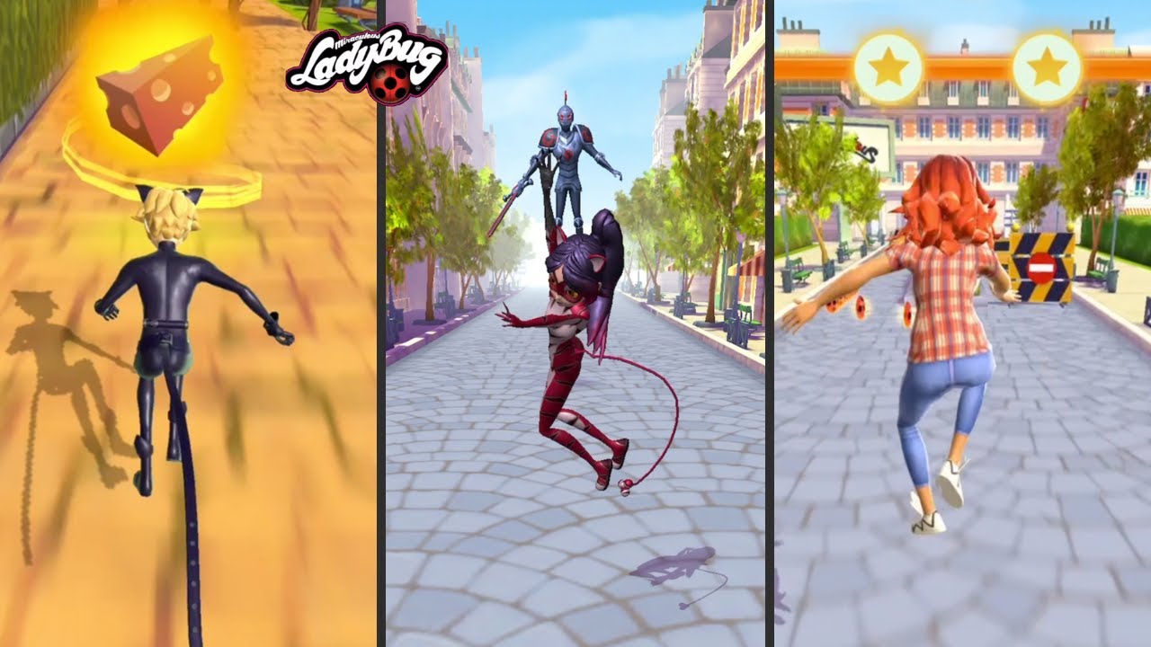 Miraculous Ladybug e Chat Noir 🐞 Save Paris with SCARABELLA & CAT ...