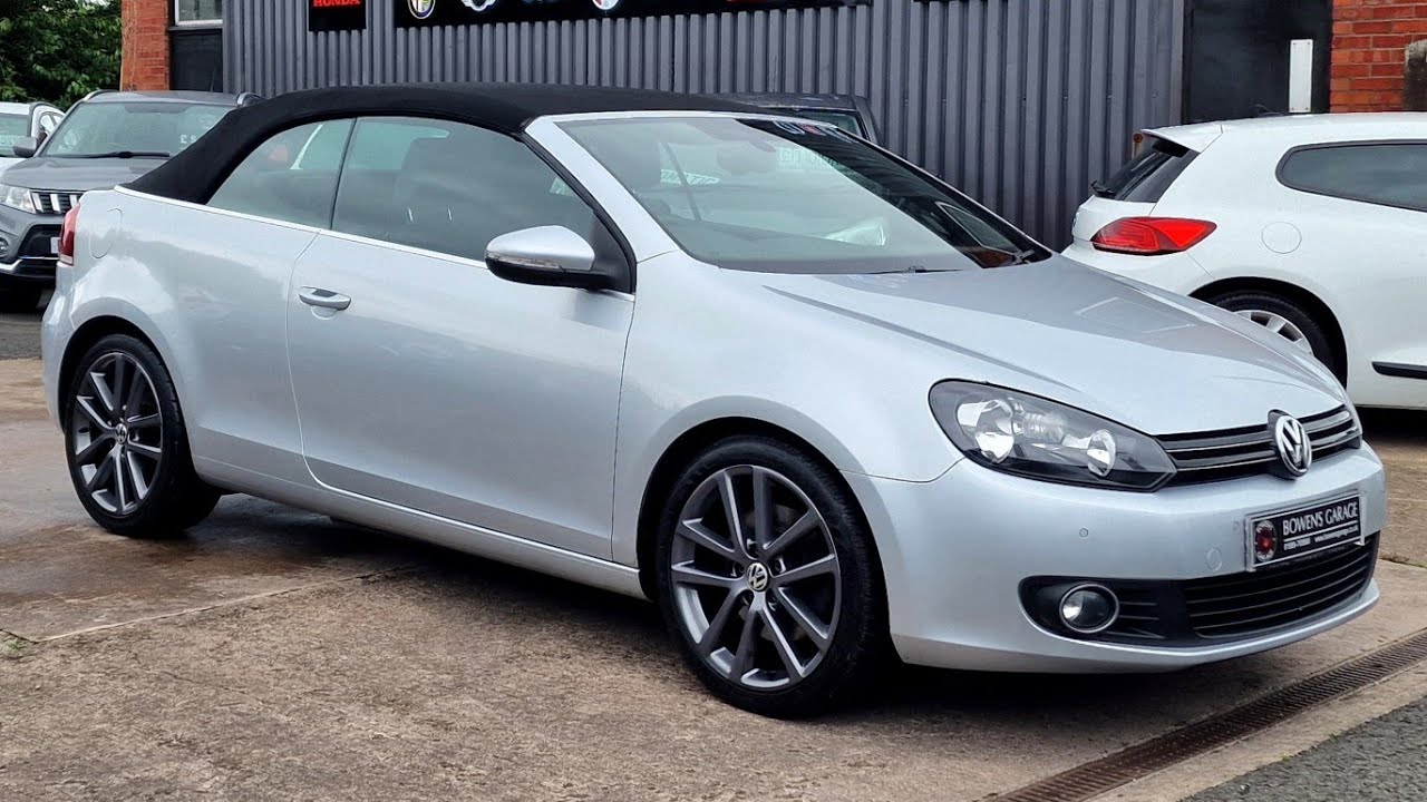 2012 (12) Volkswagen Golf GT 1.4 TSi Cabriolet in Reflex Silver. 42k ...
