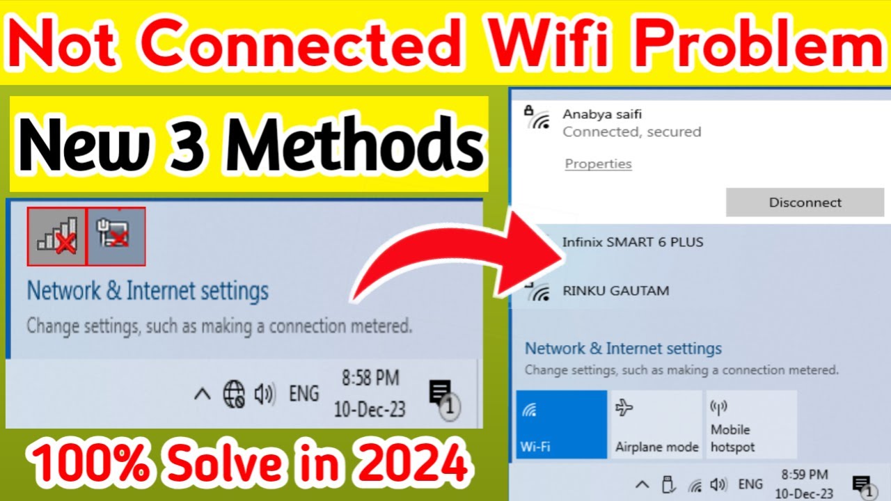 🔥 Fix No Connections Available in Windows 10/7 | New 3 Methods | Wifi ...