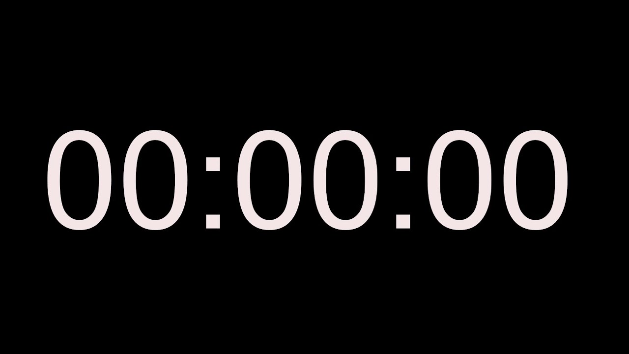 3시간 무음 스톱워치 3 hour stopwatch silent - YouTube
