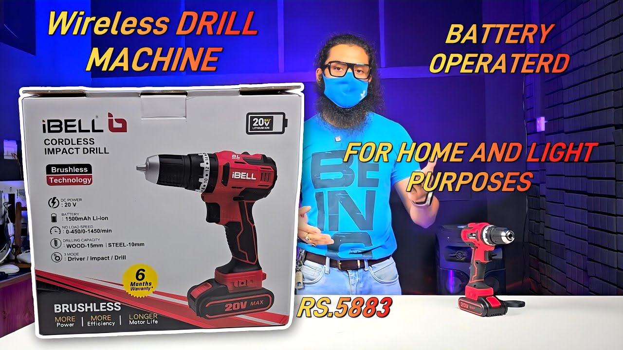 iBELL DRILL MACHINE 4 In 1 Unboxing & Review - YouTube
