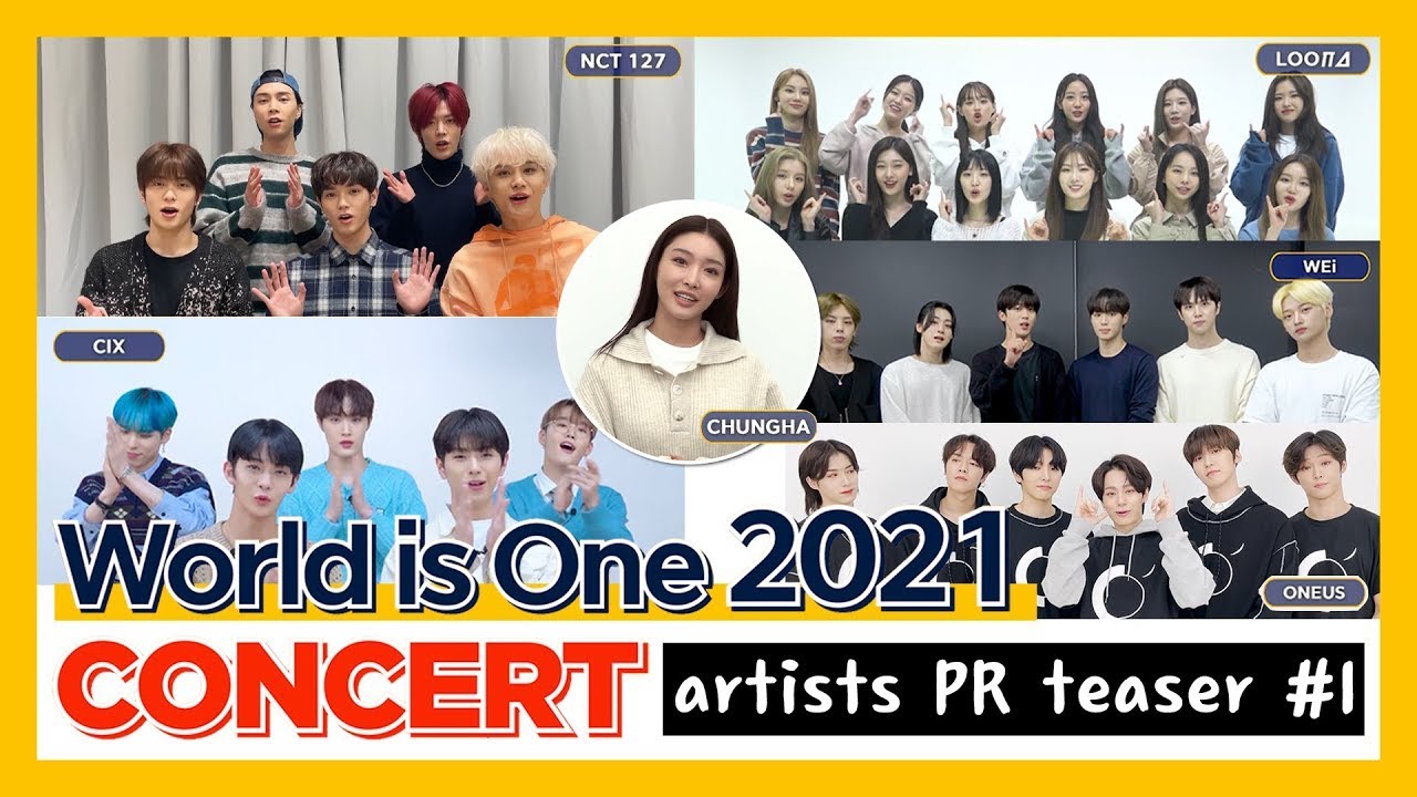 World is One 2021 Concert│artists PR teaser #1 - YouTube